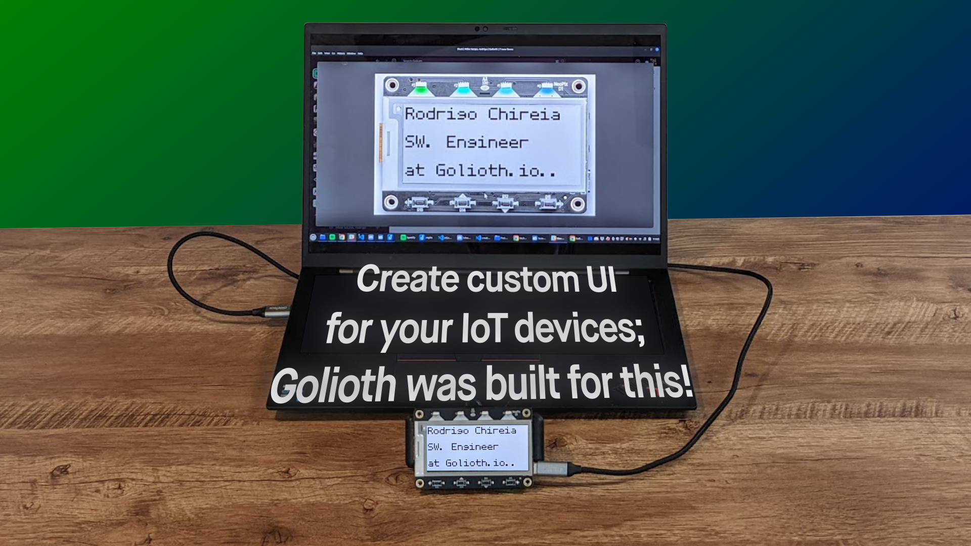 Create custom UI for your IoT devices; Golioth was built for this ...