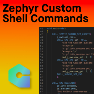 How to add custom shell commands in Zephyr - Golioth