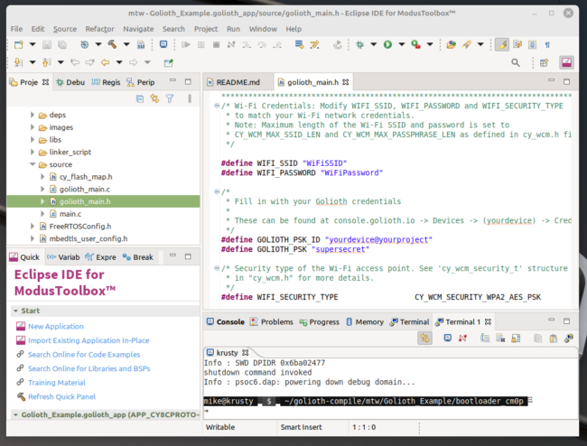 Golioth is included in Infineon's ModusToolbox™! - The Golioth Developer Blog