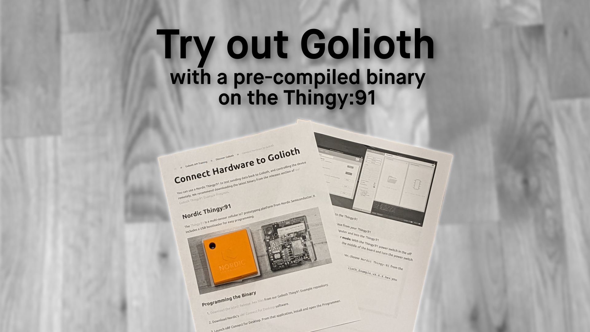 Try out Golioth with a pre-compiled binary on the Thingy91 - Golioth Try out Golioth with a pre-compiled binary on the Thingy91 - Golioth