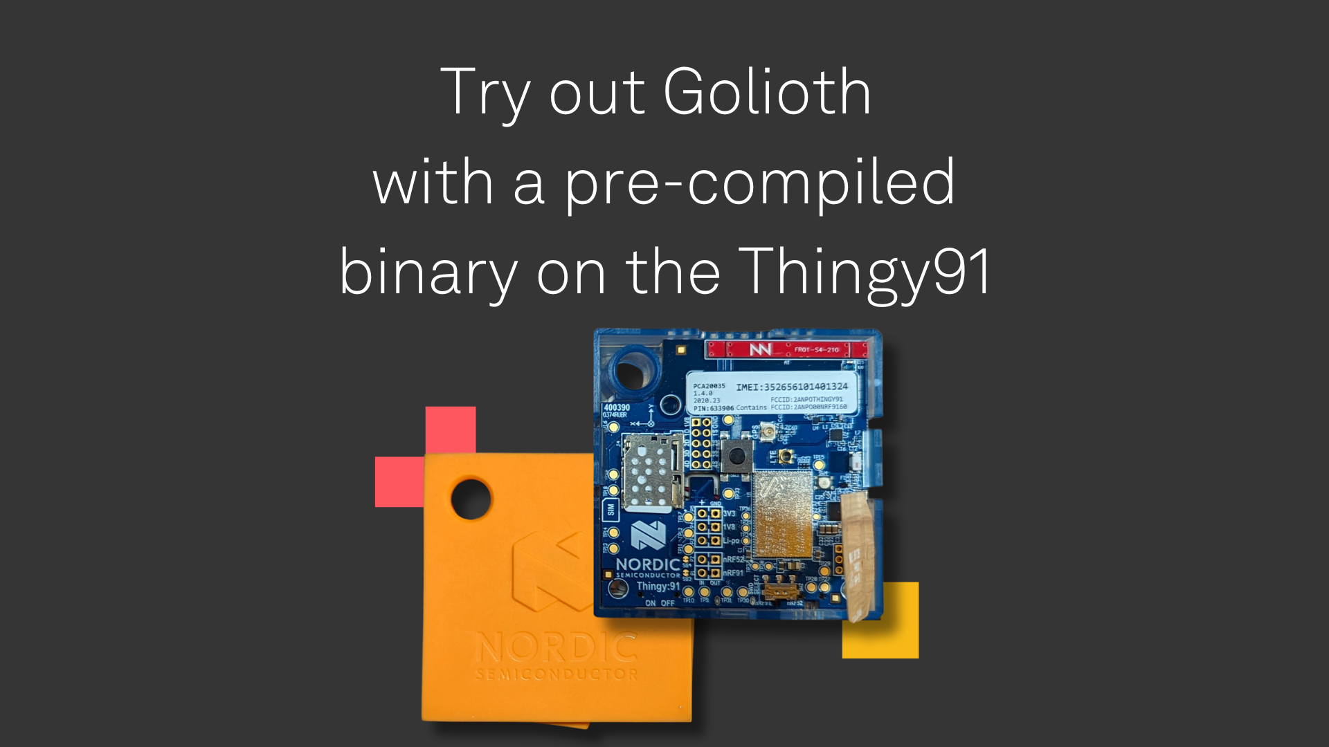 Try Out Golioth With A Pre Compiled Binary On The Thingy91 The Golioth Developer Blog
