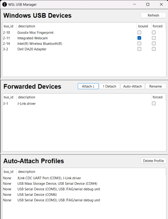 USB support in WSL2 - now with a GUI! - The Golioth Developer Blog