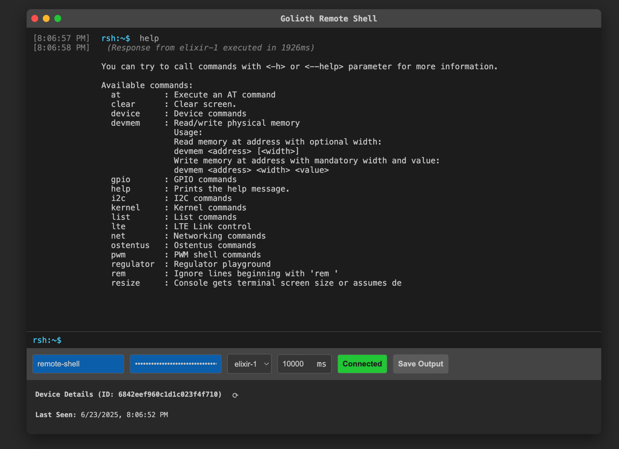 A Remote Shell for Embedded IoT Devices - The Golioth Developer Blog